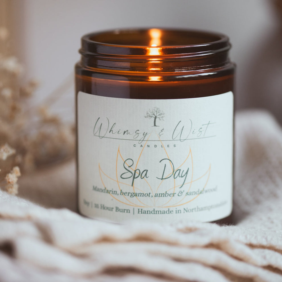 Spa Day Candle | Calming Scent for Relaxation | Whimsy & Wist Candles