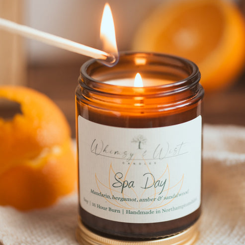 Spa Day Candle | Calming Scent for Relaxation | Whimsy & Wist Candles