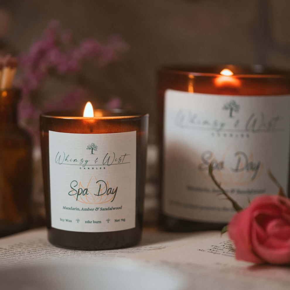 Spa Day Candle - Relaxing Soy Candles UK – Whimsy & Wist Candles