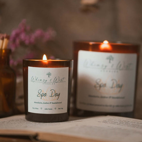 Spa Day Candle - Relaxing Soy Candles UK – Whimsy & Wist Candles